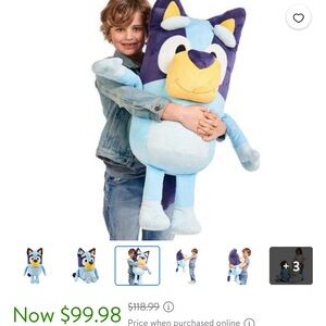 Toys | Jumbo Xl Bluey My Size Bluey Stuffed Plush 36 Inch Tall Ages 3 ...